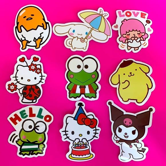 Sanrio | Office | 9 Sanrio Hello Kitty And Friends Waterproof Stickers ...